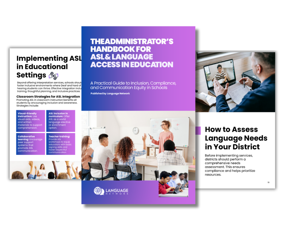 ASL & Language Access in Education – Free Administrator’s Handbook